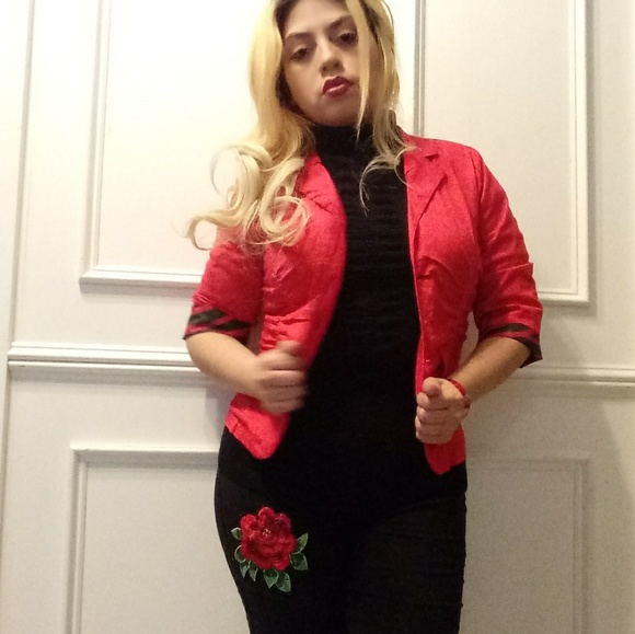 Jackets & Coats | Red Blazor | Poshmark